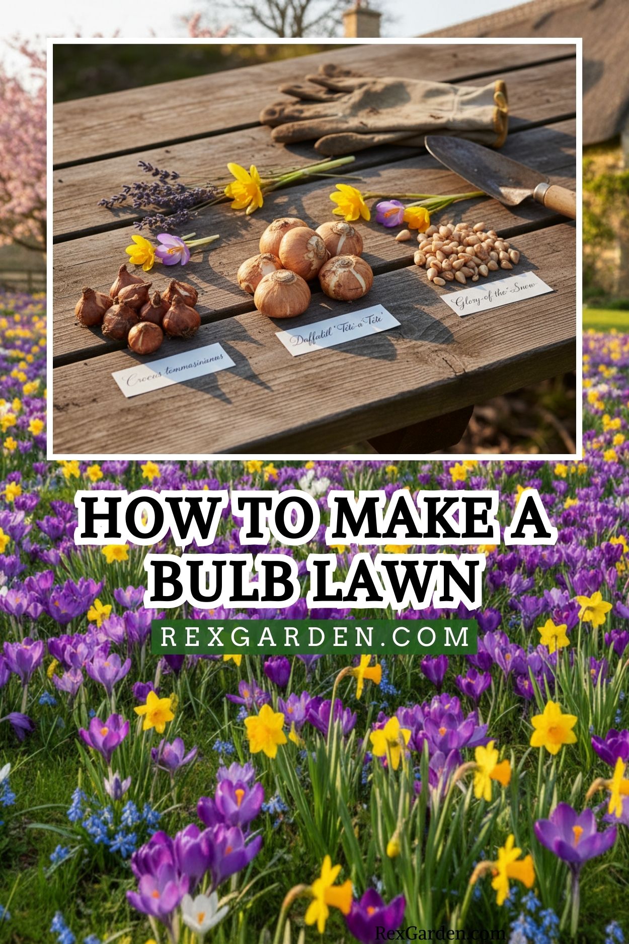 How To Make A Bulb Lawn | The Rex Garden